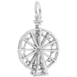 rembrandt charms ferris wheel charm, sterling silver