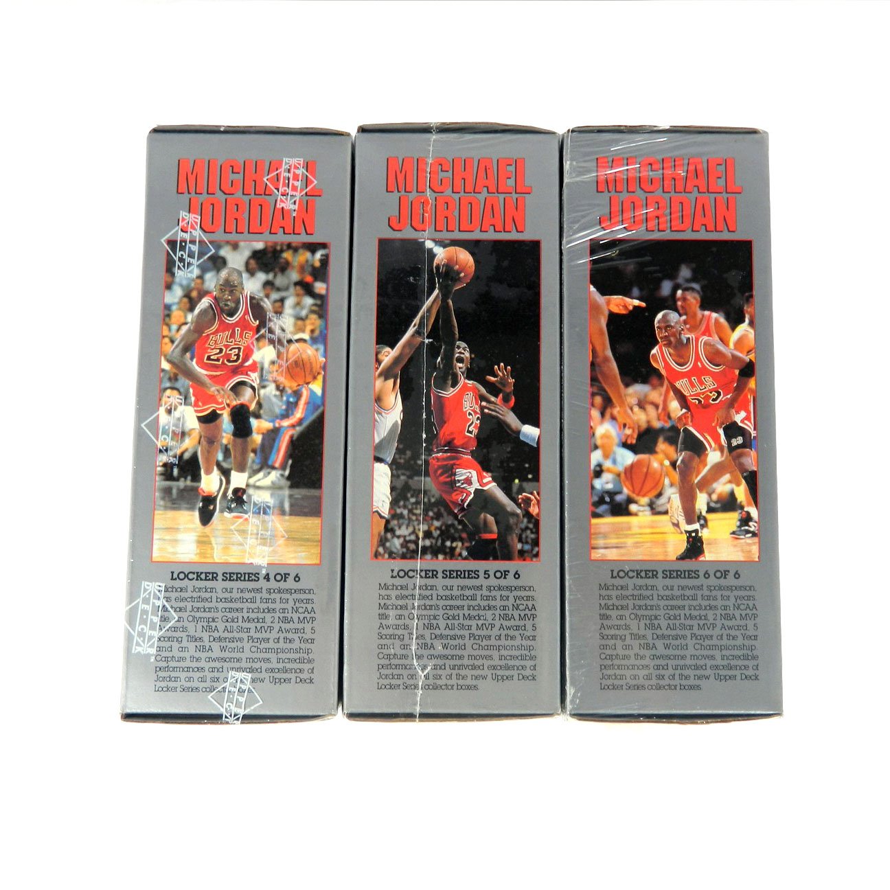 1991 Upper Deck NBA Basketball Michael Jordan Locker Series Set (6 Factory Sealed Boxes, 1-#6) Low Series