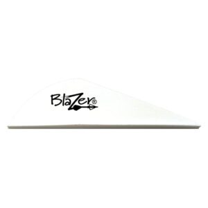 bohning blazer vane (pack of 100), white , 2 inch