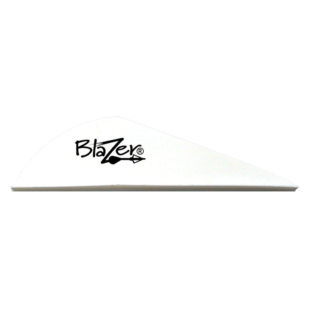 Bohning Blazer Vane (Pack of 100), White , 2 inch