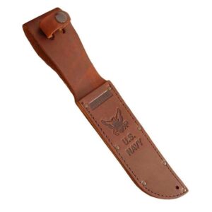 full-size brown leather usn sheath