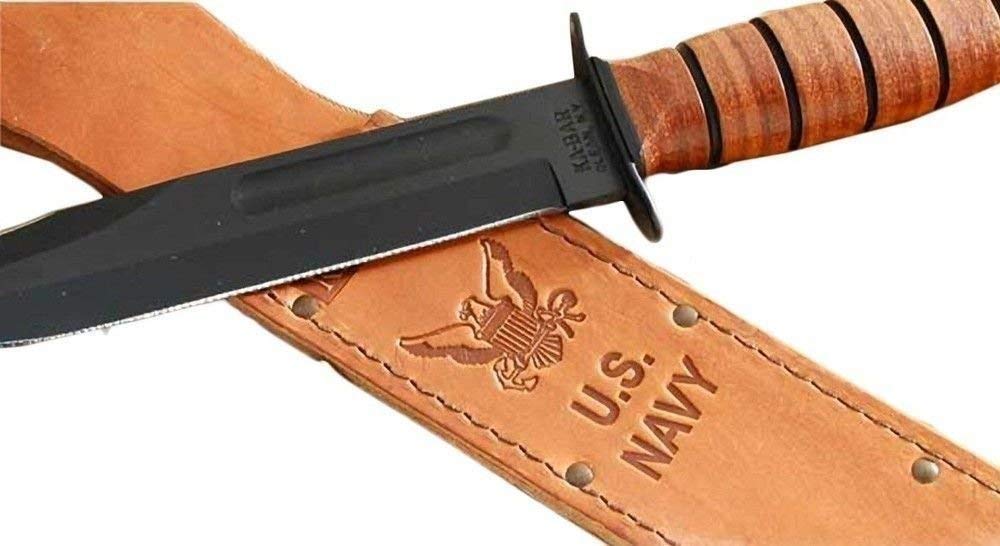 Full-size Brown Leather USN Sheath