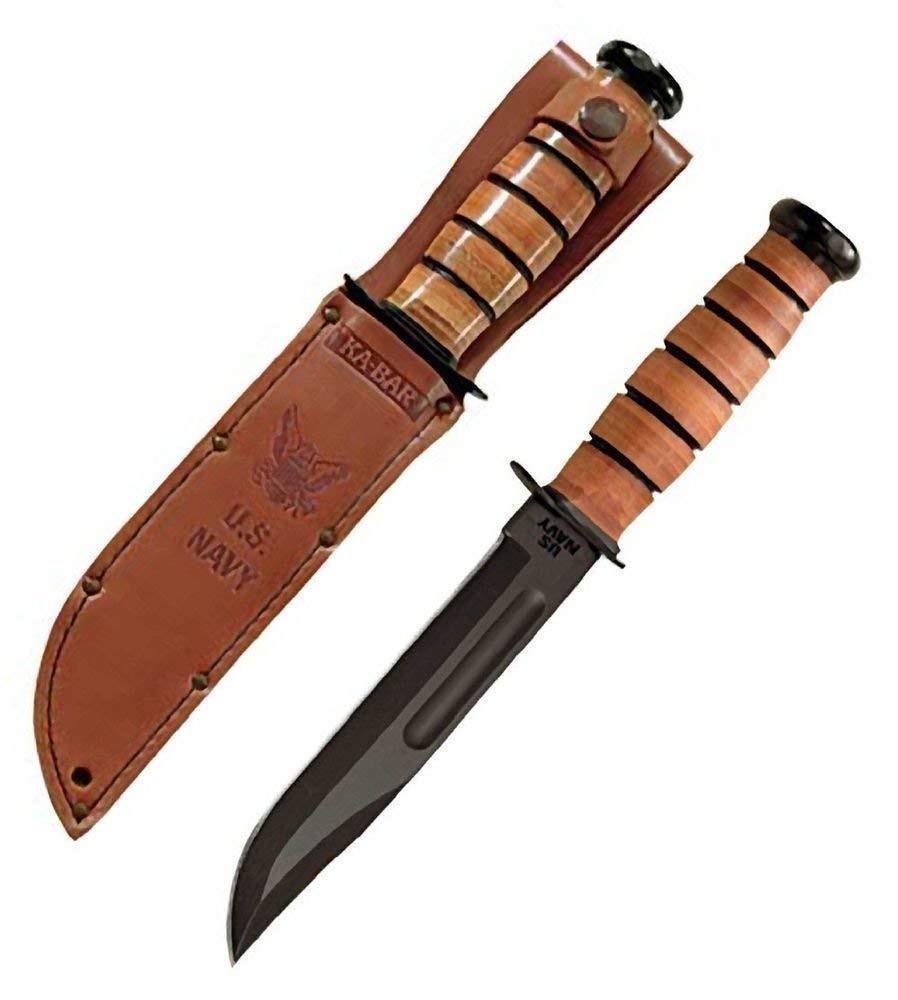 Full-size Brown Leather USN Sheath