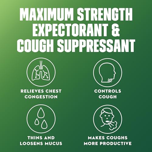 Mucinex DM 12Hr Maximum Strength Chest Congestion & Cough Medicine For Adults, Cold And Cough Medicine for Excess Mucus Relief, 1200 mg Guaifenesin & 60 mg Dextromethorphan HBr, 14 Bi-Layer Tablets