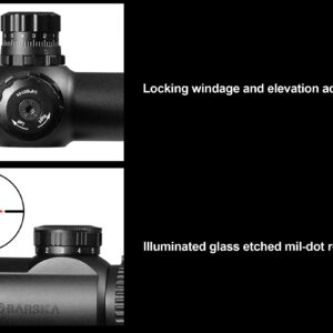 BARSKA 6-24x44 IR SWAT Extreme Tactical 30mm Scope (Black Matte), 6-24x44mm