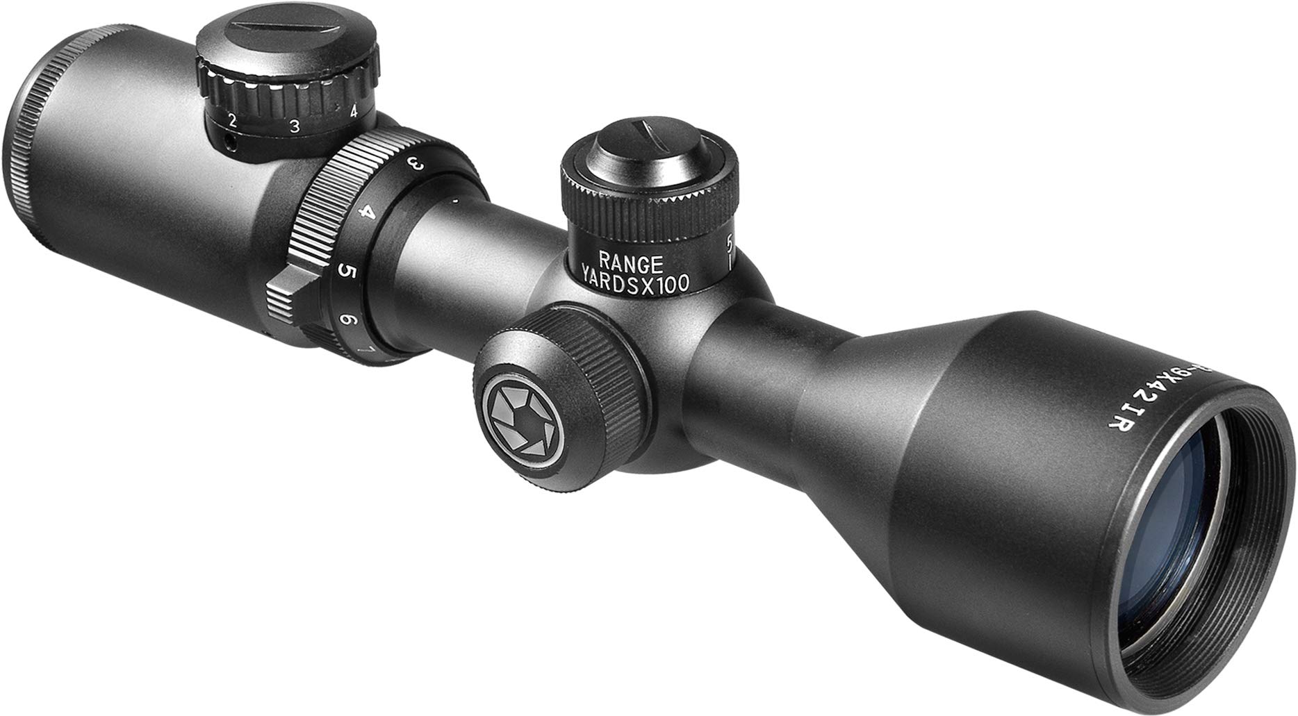 BARSKA 3-9x42 IR Contour Riflescope, Black