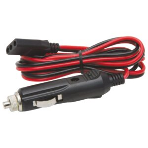 roadpro rpps-220 platinum series 12v 3-pin plug fused replacement cb power cord, black and red