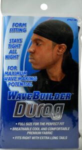 wavebuilder durag - black