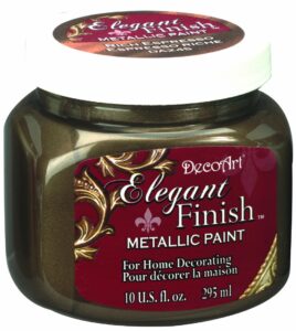 decoart da245-51 elegant finish metallics, 10-ounce, rich espresso