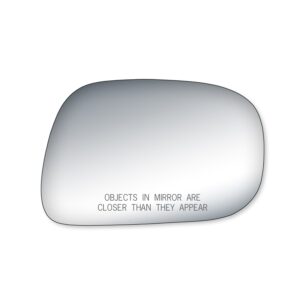 fit system 90175 passenger side mirror glass, toyota camry sedan, us built