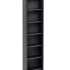 Black Slim Multimedia Storage Tower