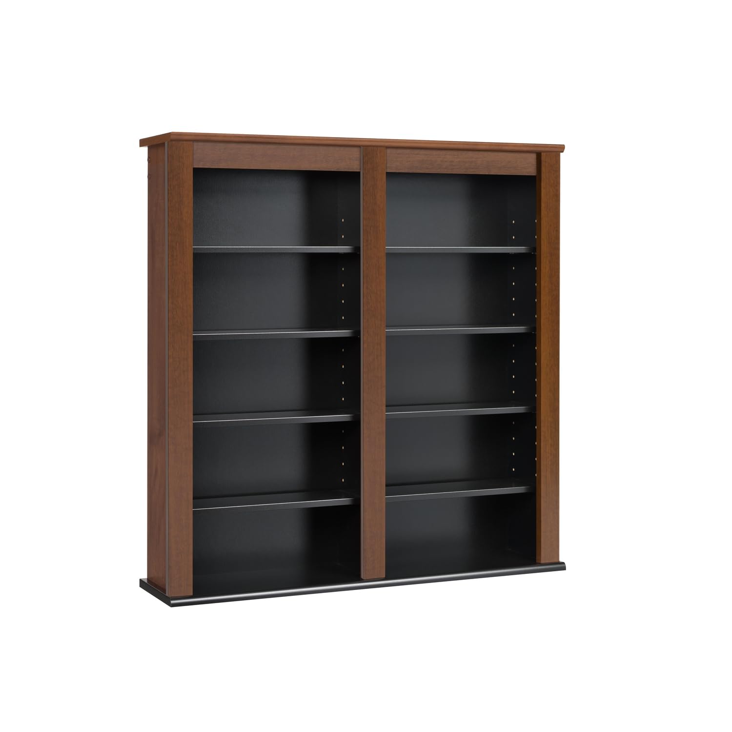 Prepac Double Wall Mounted Storage, Cherry and Black