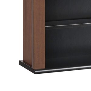 Prepac Double Wall Mounted Storage, Cherry and Black