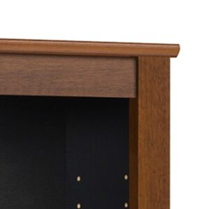 Prepac Double Wall Mounted Storage, Cherry and Black