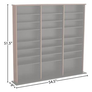 Prepac Triple Width Wall Storage, Cherry and Black