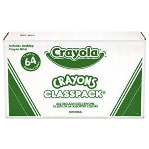 Crayola Crayon Classpack (832 Count), Bulk School Supplies for Classrooms,13 Sets of 64 Crayons, Kids Arts & Crafts Supplies