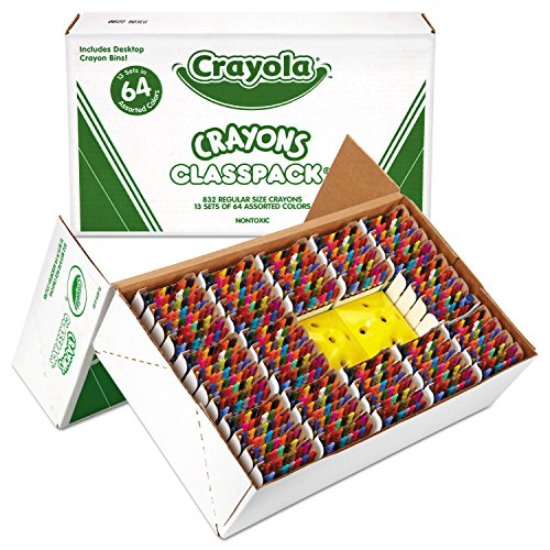 Crayola Crayon Classpack (832 Count), Bulk School Supplies for Classrooms,13 Sets of 64 Crayons, Kids Arts & Crafts Supplies