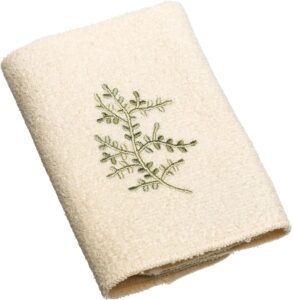 avanti linens greenwood wash cloth, ivory