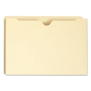 Smead File Jacket, Straight-Cut Tab, 2" Expansion, Legal Size, Manila, 50 per Box (76470)