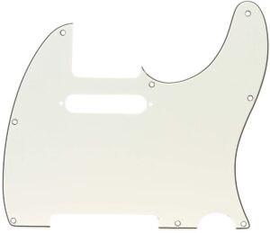 fender modern pickguard, telecaster, 8-hole - parchment