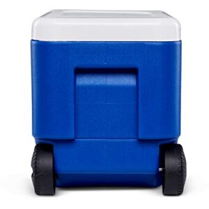 Igloo 38 Quart Wheelie Cooler,blue (22.875”L X 12.875”W X 15.875”H)