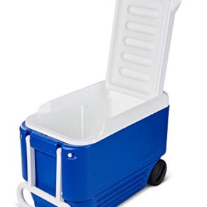 Igloo 38 Quart Wheelie Cooler,blue (22.875”L X 12.875”W X 15.875”H)