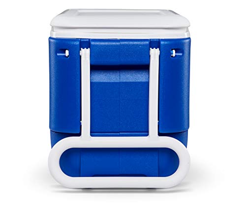 Igloo 38 Quart Wheelie Cooler,blue (22.875”L X 12.875”W X 15.875”H)