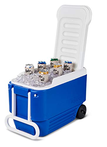 Igloo 38 Quart Wheelie Cooler,blue (22.875”L X 12.875”W X 15.875”H)