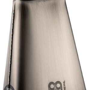 Meinl Percussion Handheld Cowbell with Holder, 6 1/4" Hand Brushed Steel — NOT Made in China — Low Pitch, 2-Year Warranty (STB625HA-CB)