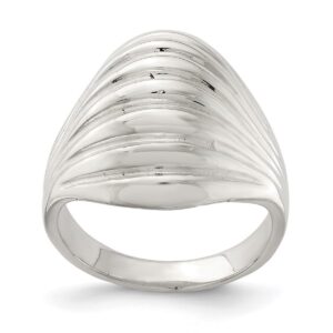 925 sterling silver solid domed ring size 6 jewelry for women