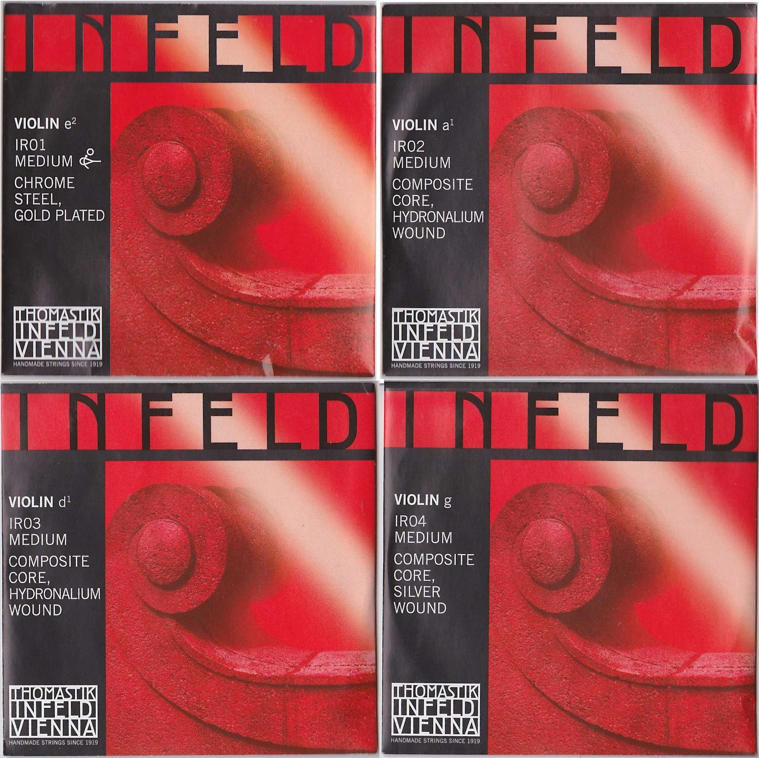 Thomastik-Infeld IR100 Infeld Red Violin Strings Set 4/4 Size