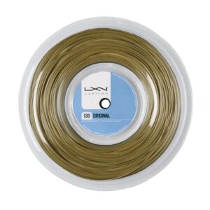 luxilon original 130 tennis string - 200m reel, brown