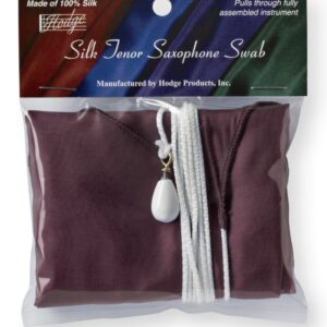 Hodge Silk Tenor Saxophone Swab, Burgundy