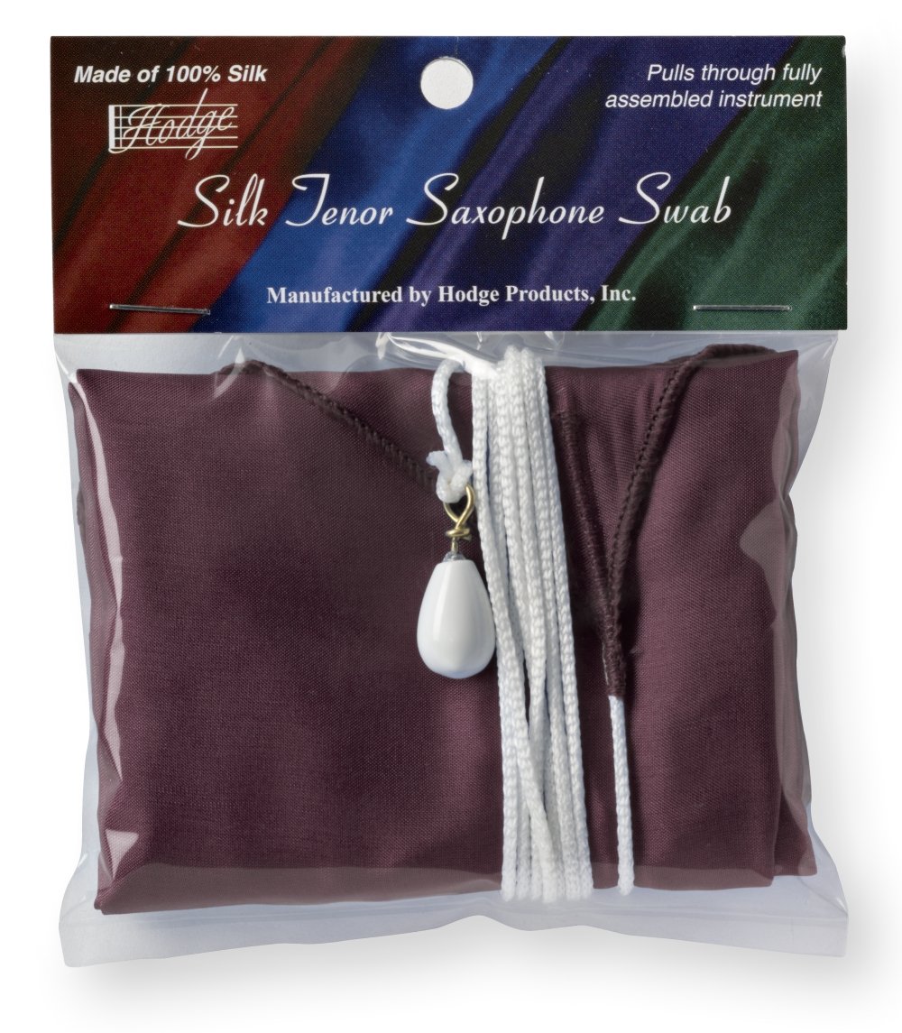 Hodge Silk Tenor Saxophone Swab, Burgundy