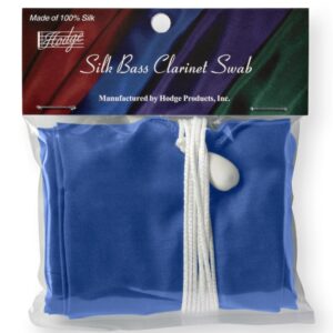 Hodge Silk Bass Clarinet Swab - Blue