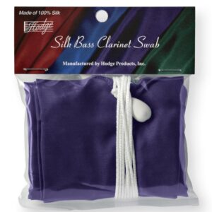 Hodge Silk Bass Clarinet Swab - Purple