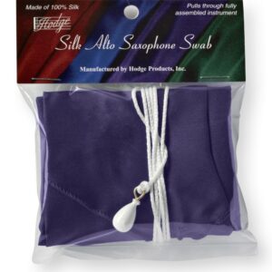 Hodge Silk Alto Saxophone Swab - Purple