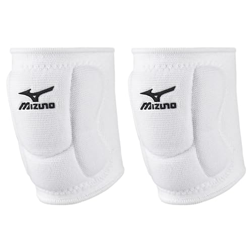 Mizuno LR6 Volleyball Kneepad, White, Medium