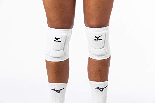 Mizuno LR6 Volleyball Kneepad, White, Medium