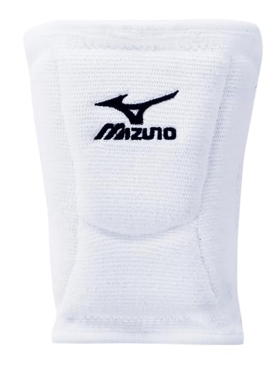 Mizuno LR6 Volleyball Kneepad, White, Medium