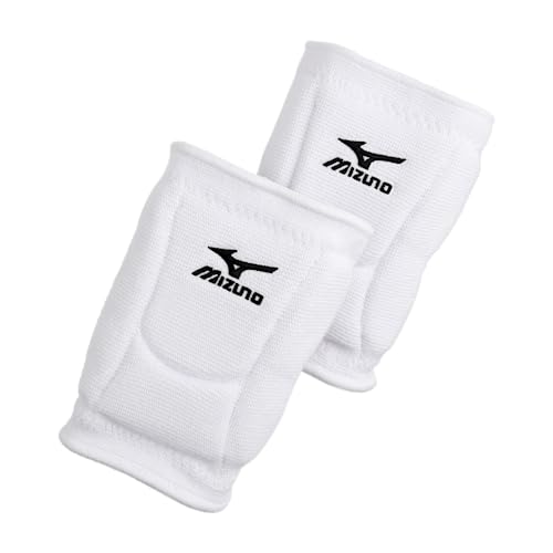 Mizuno LR6 Volleyball Kneepad, White, Medium