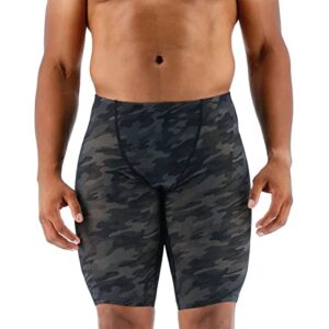 TYR Men's Standard Durafast One Jammer Swimsuit, Black, 32