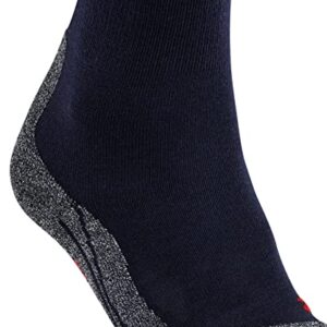 FALKE Women's TK2 Explore Hiking Socks, Mid Calf, Medium Padding, Athletic Sock, Breathable Quick Dry, Merino Wool, Blue (Marine 6120), 8-9, 1 Pair