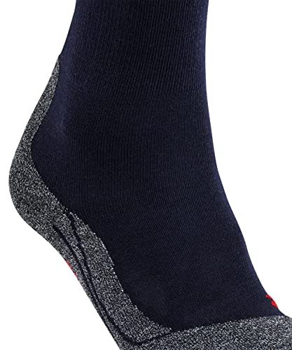 FALKE Women's TK2 Explore Hiking Socks, Mid Calf, Medium Padding, Athletic Sock, Breathable Quick Dry, Merino Wool, Blue (Marine 6120), 8-9, 1 Pair