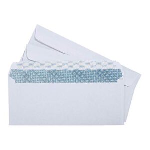 staples easy close no. 10 security-tint envelopes, 4-1/8 x 9-1/2 inches, box of 100