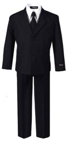 gino giovanni formal boy black suit from baby to teen (4t)