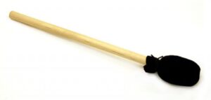 remo mallet, 5/8" x 16", wood handle, foam head, soft black cover