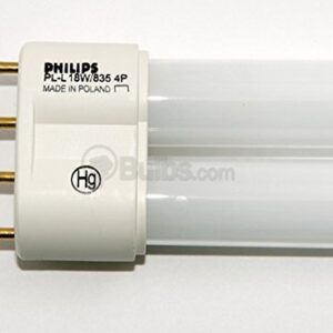 Philips Lighting 359323 PL-L Linear Compact Fluorescent Lamp 18 Watt 4-Pin 2G11 Base 1200 Lumens 82 CRI 3500K White