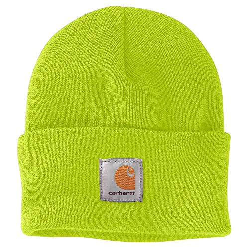 Carhartt Men's Knit Cuffed Beanie, Brite Lime, One Size