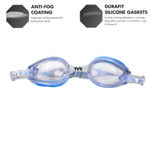 TYR Femme T-72 Petite Performance Goggle (Clear/Ice Blue)